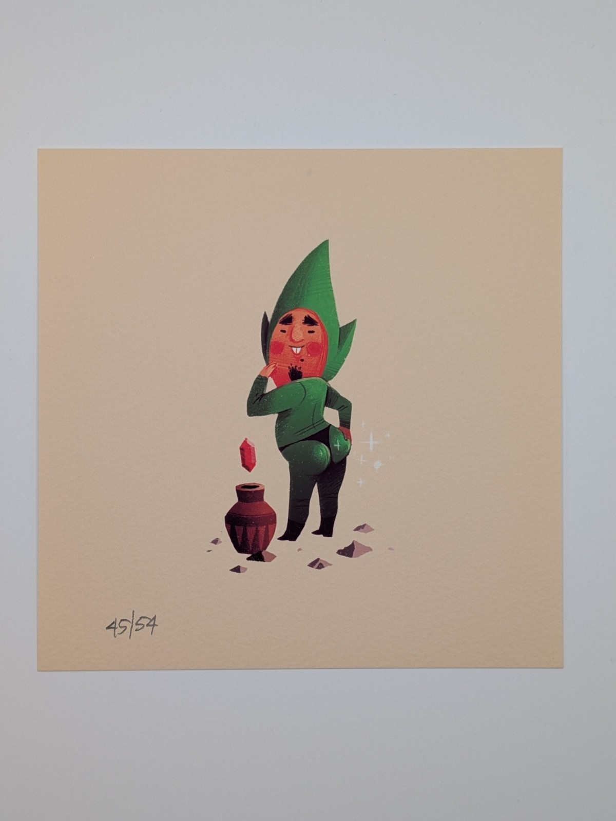 Olly Moss | TINGLE LINK ZELDA 5x5 Print NINTENDO MONDO (2013) | MutualArt