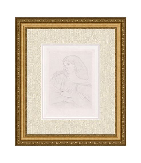 Dante Gabriel Rossetti | A Study (1884) | MutualArt