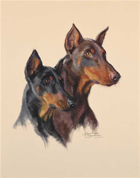 Josephine Crumrine Liddell | Gretchen and Rommel (1975) | MutualArt