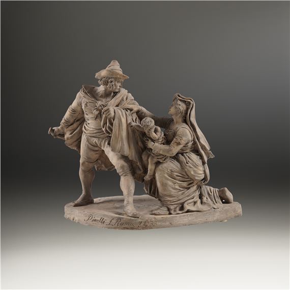 Bartolomeo Pinelli | L'addio del brigante (1833) | MutualArt