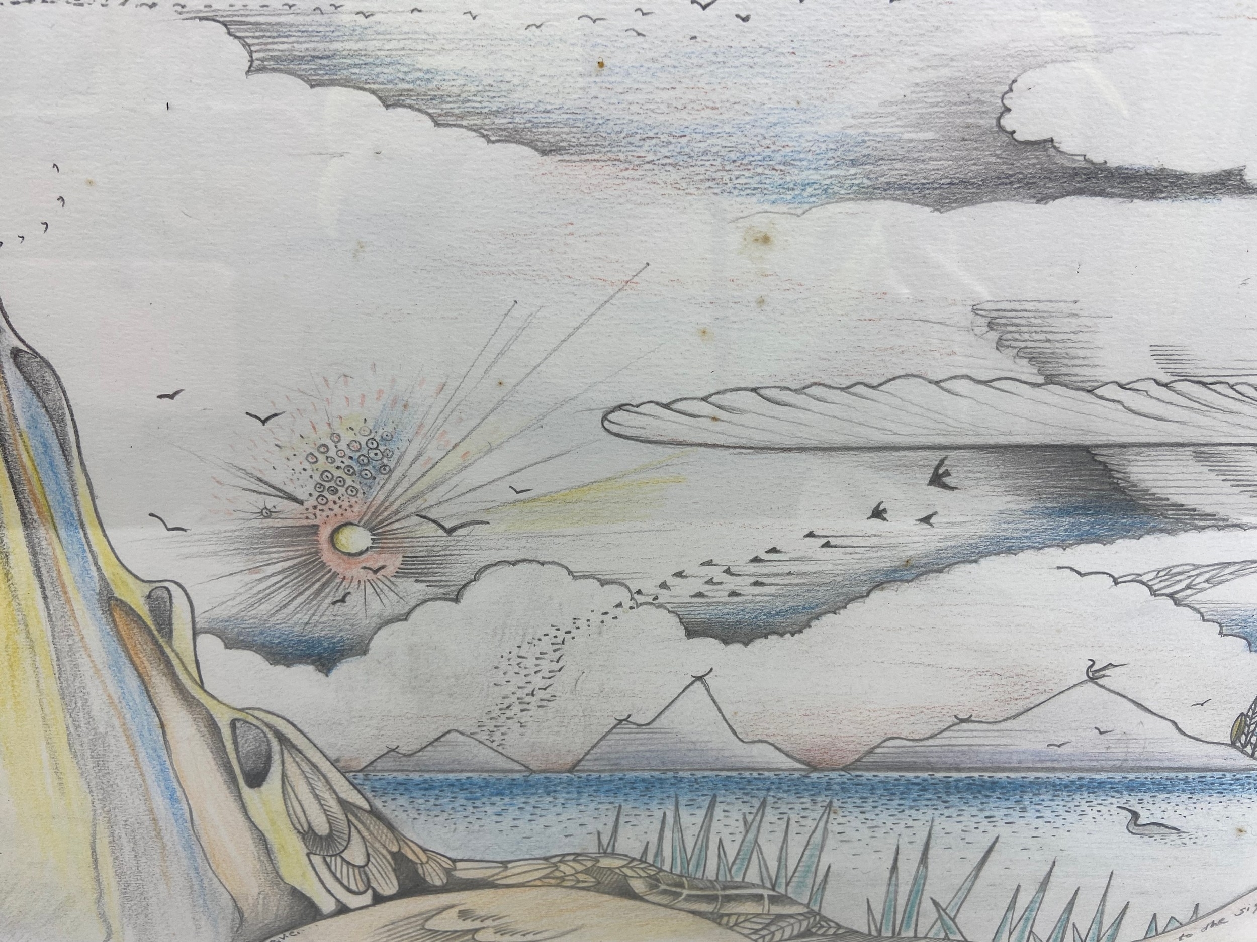 Colin Dawes | A contemporary coloured pencil drawing depicting a ...