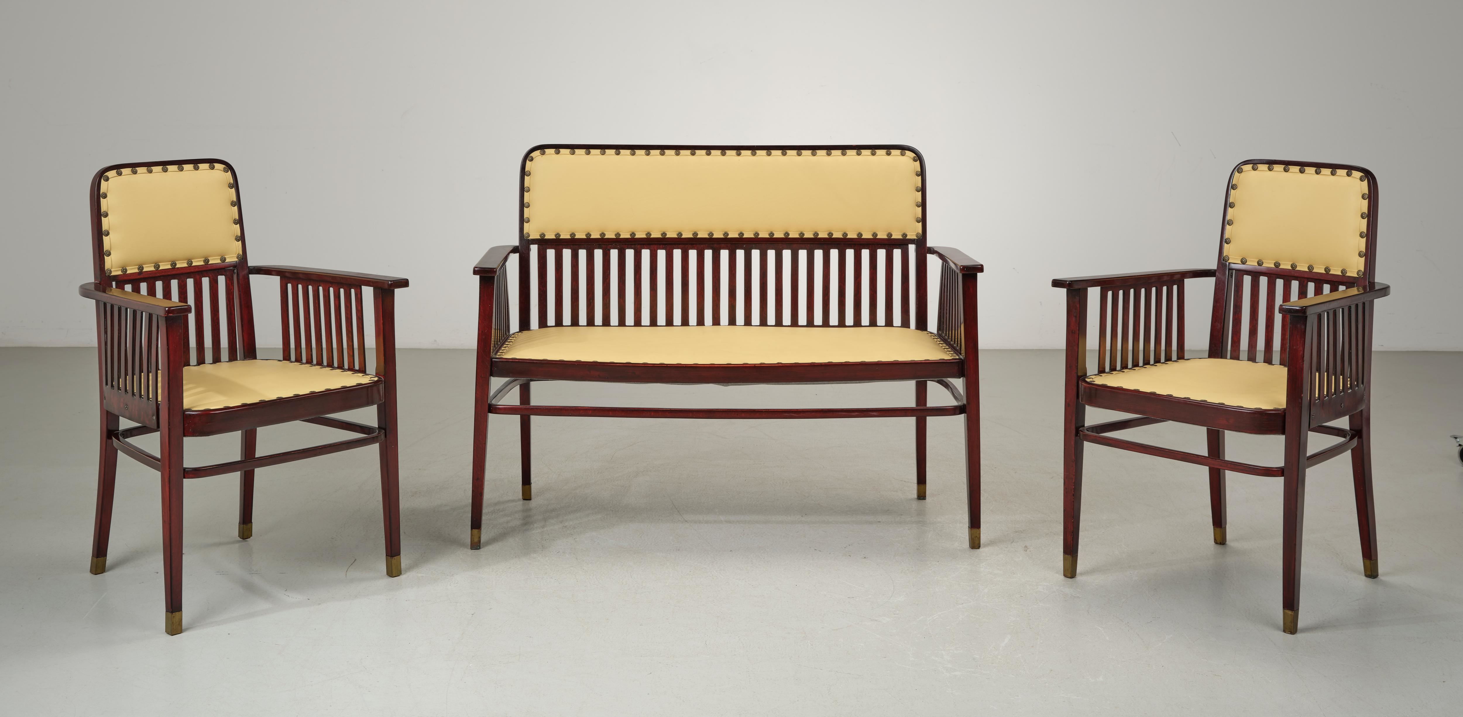 Jacob & Josef Kohn | A three-piece seating group, model number 420 ...