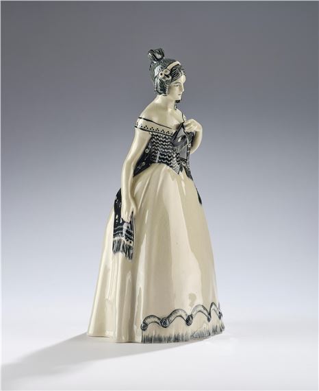 Emil Meier | a lady with a mask, model number 1375 (1912 - 1914) | MutualArt