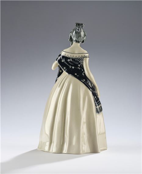 Emil Meier | a lady with a mask, model number 1375 (1912 - 1914) | MutualArt