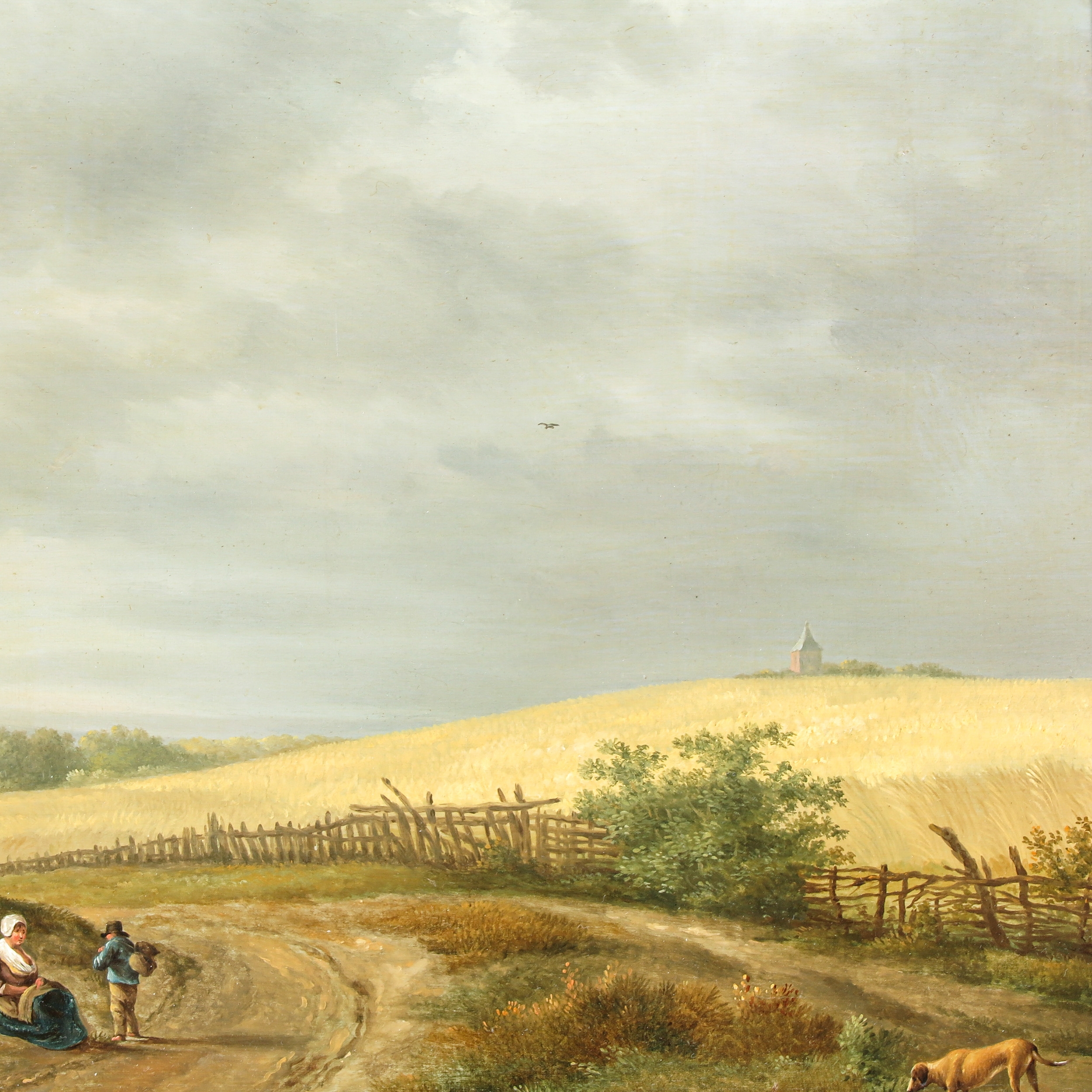 Anthony Oberman | pastoraal landschap met herders en schapen | MutualArt