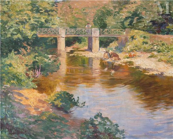 Henri Jamet | Vue d’un pont | MutualArt
