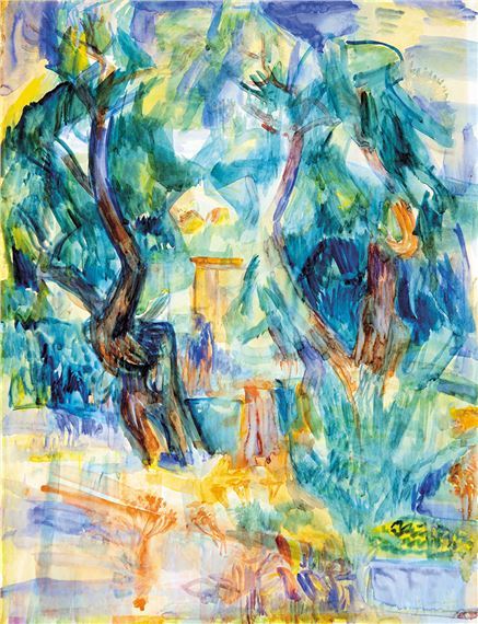 Paizs Goebel Jenő | Garden (1940) | Artwork performance at auction ...