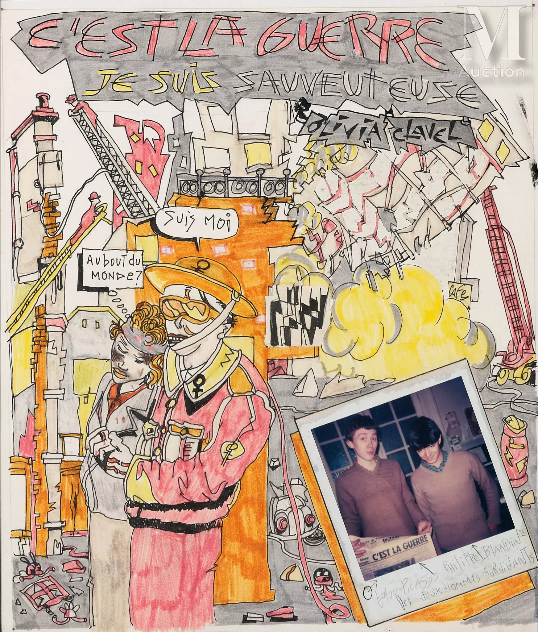 Olivia Tele Clavel | C'est la guerre, je suis sauveuteuse | MutualArt