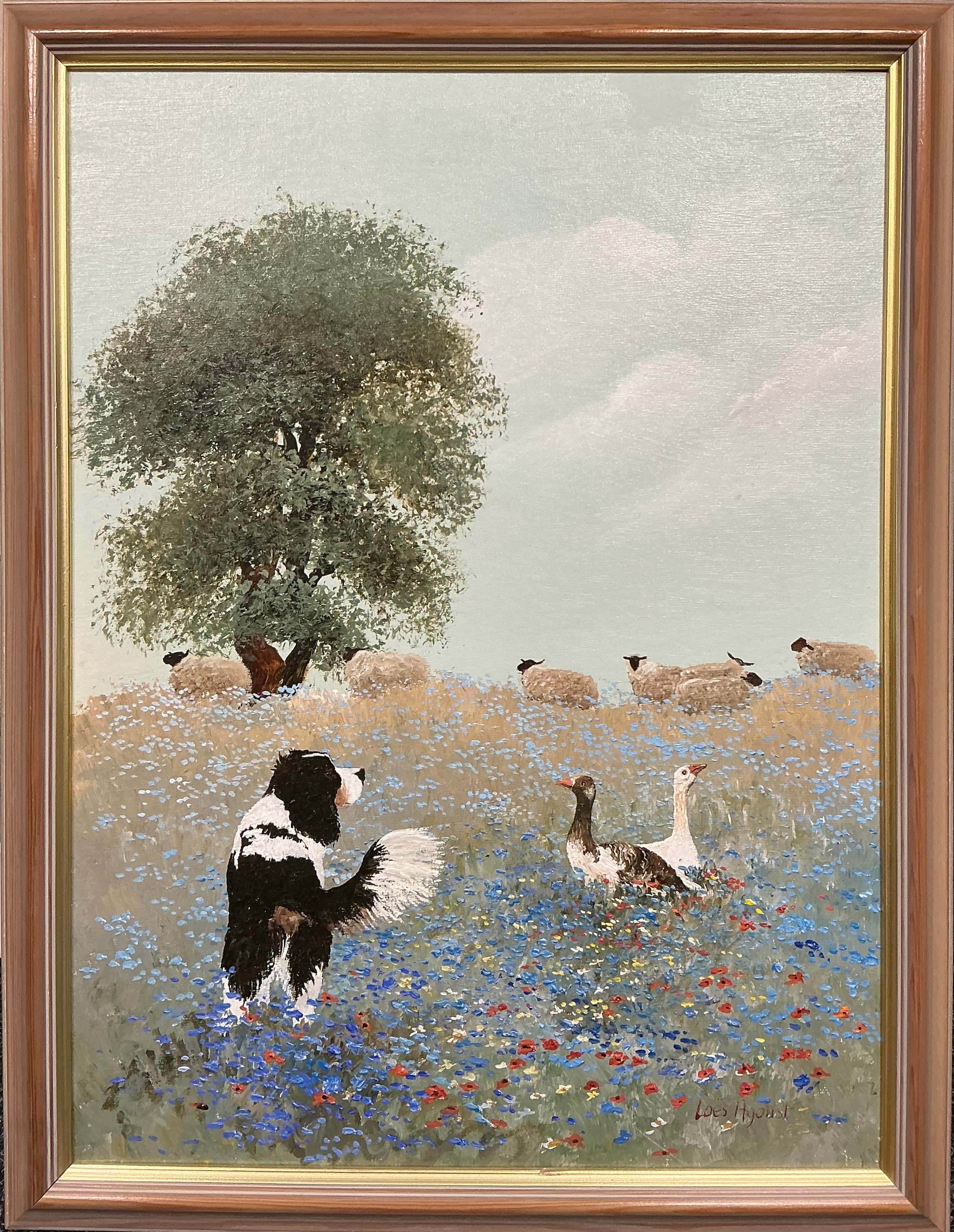 Loes Agoust Percy | Ewes, Me and the Geese | MutualArt