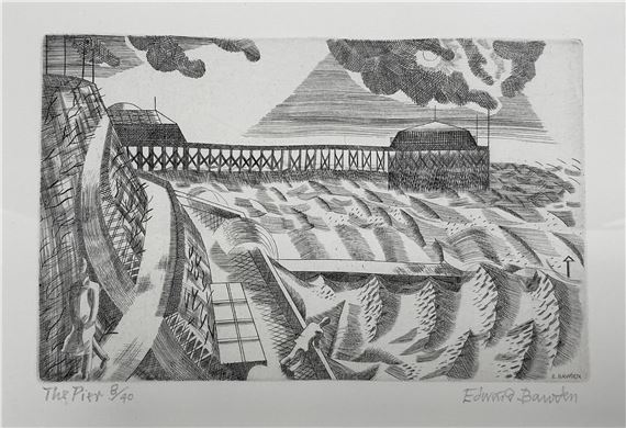 Edward Bawden | The Pier | MutualArt