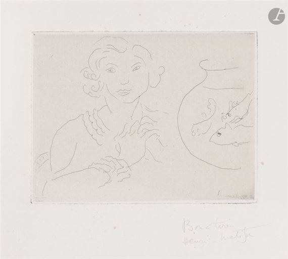 Matisse Henri | Young woman, hands crossed, near a jar of fish (1929 ...