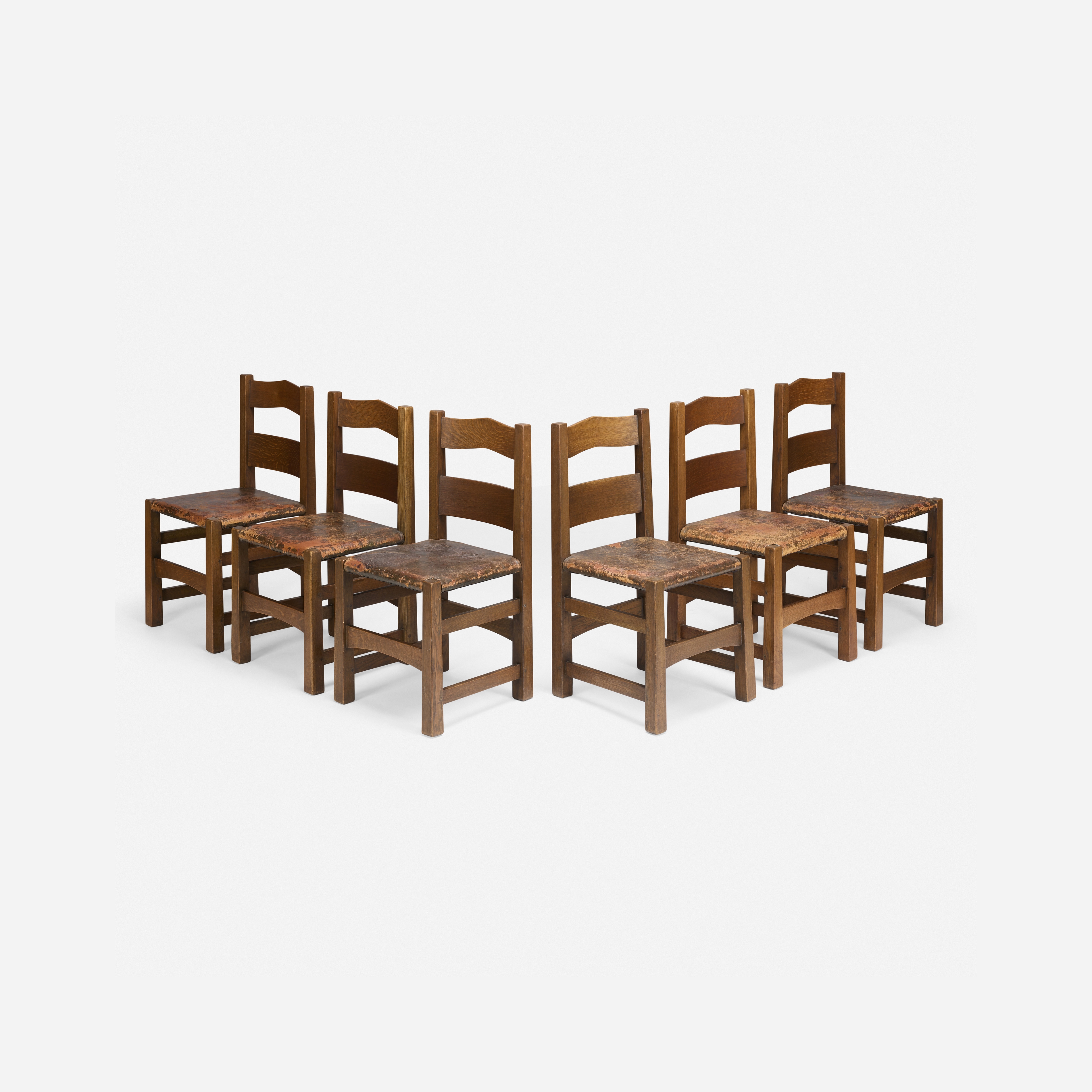 Gustav Stickley | Rare and Early dining chairs model 2600, set of six ...