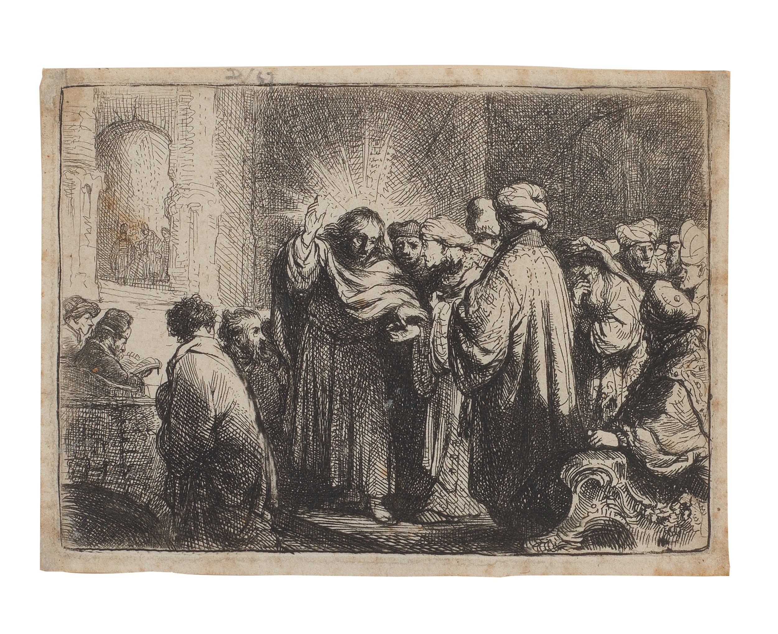 Rembrandt van Rijn | The Tribute Money (Circa 1634) | MutualArt
