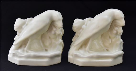 Rookwood Pottery | Raven Bookends (Circa 1930s) | MutualArt