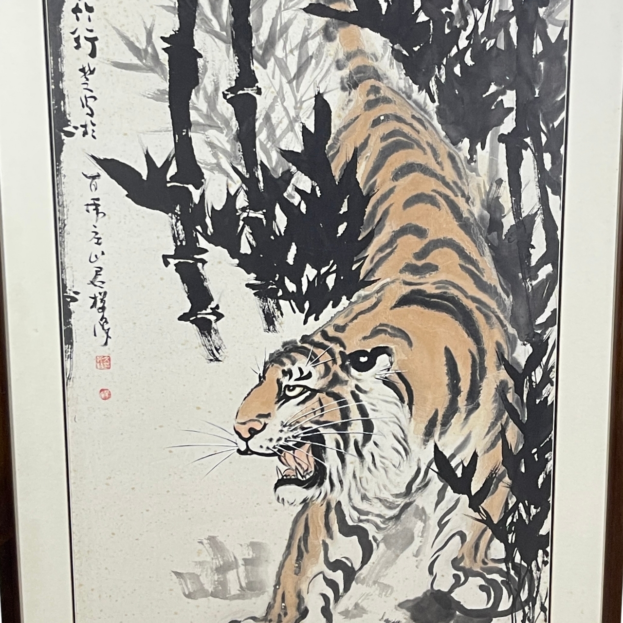 Chinese School | CHINESE INK AND COLOR PAINTING TIGER | MutualArt