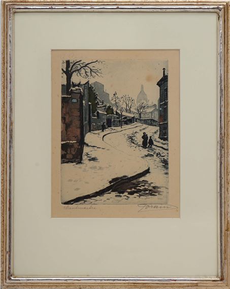 Jean-Louis Forain | Montmartre (im Schnee (1900) | MutualArt