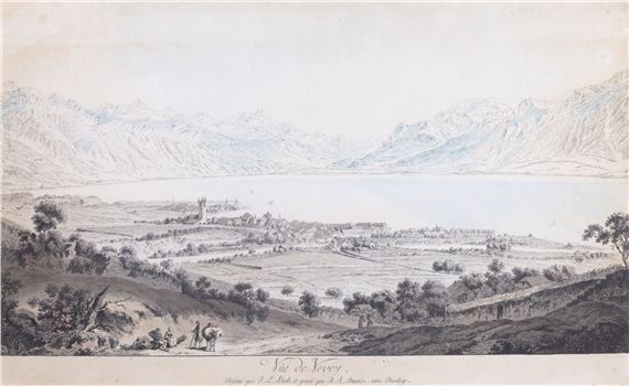 Johann Ludwig Aberli | View of Vevey | MutualArt