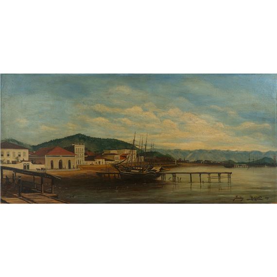 Benedito Calixto de Jesus | Porto de Santos (1890) | MutualArt