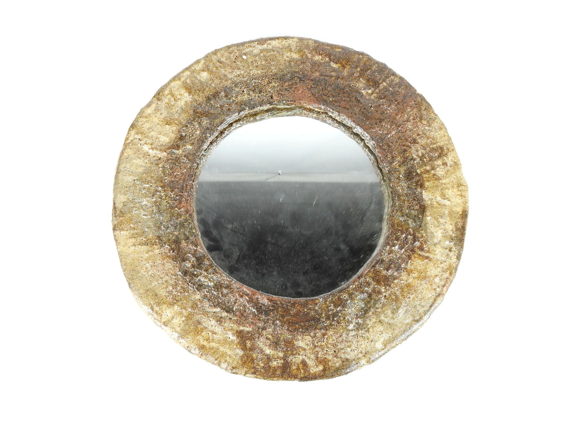 Jean Pierre Viot | Stoneware circular mirror | MutualArt