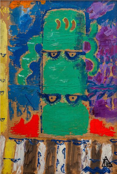 Ion Tuculescu | Green Totem (1961) | MutualArt