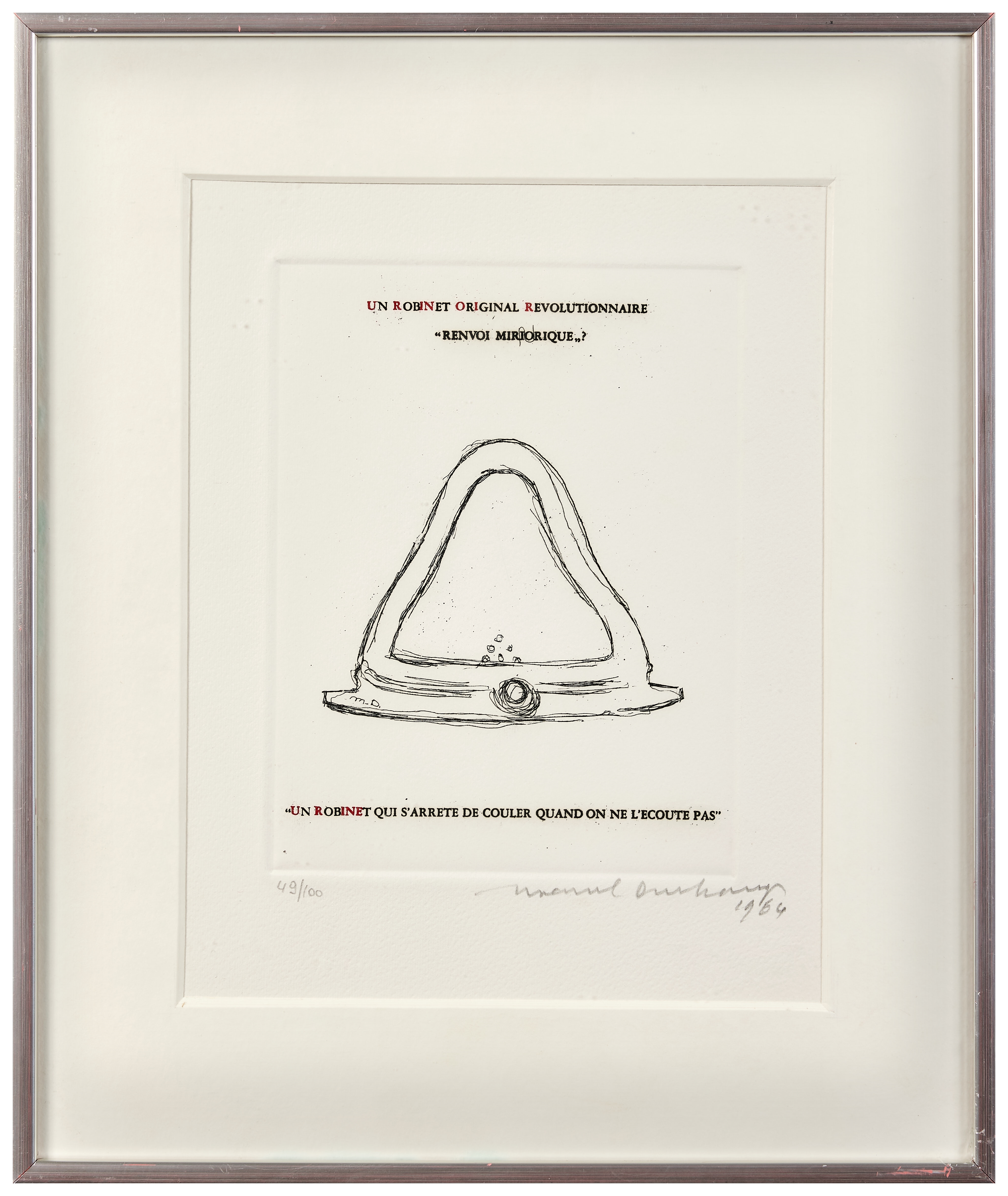 Marcel Duchamp | Un Robinet Original Révolutionnaire (1964) | MutualArt
