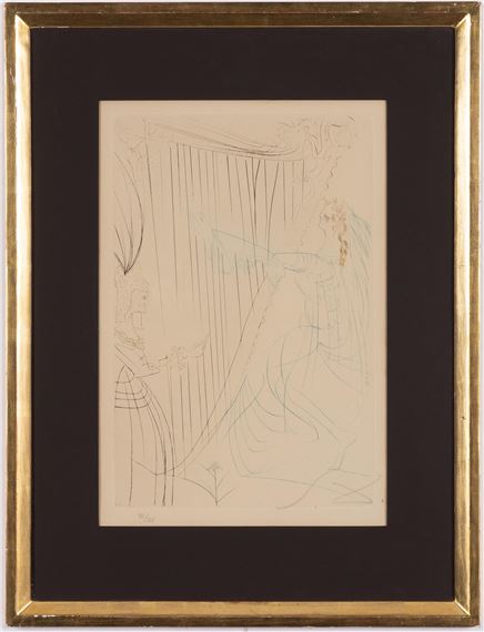 Salvador Dalí | Queen Isolde and her daughter, from: Tristan and Isolde ...