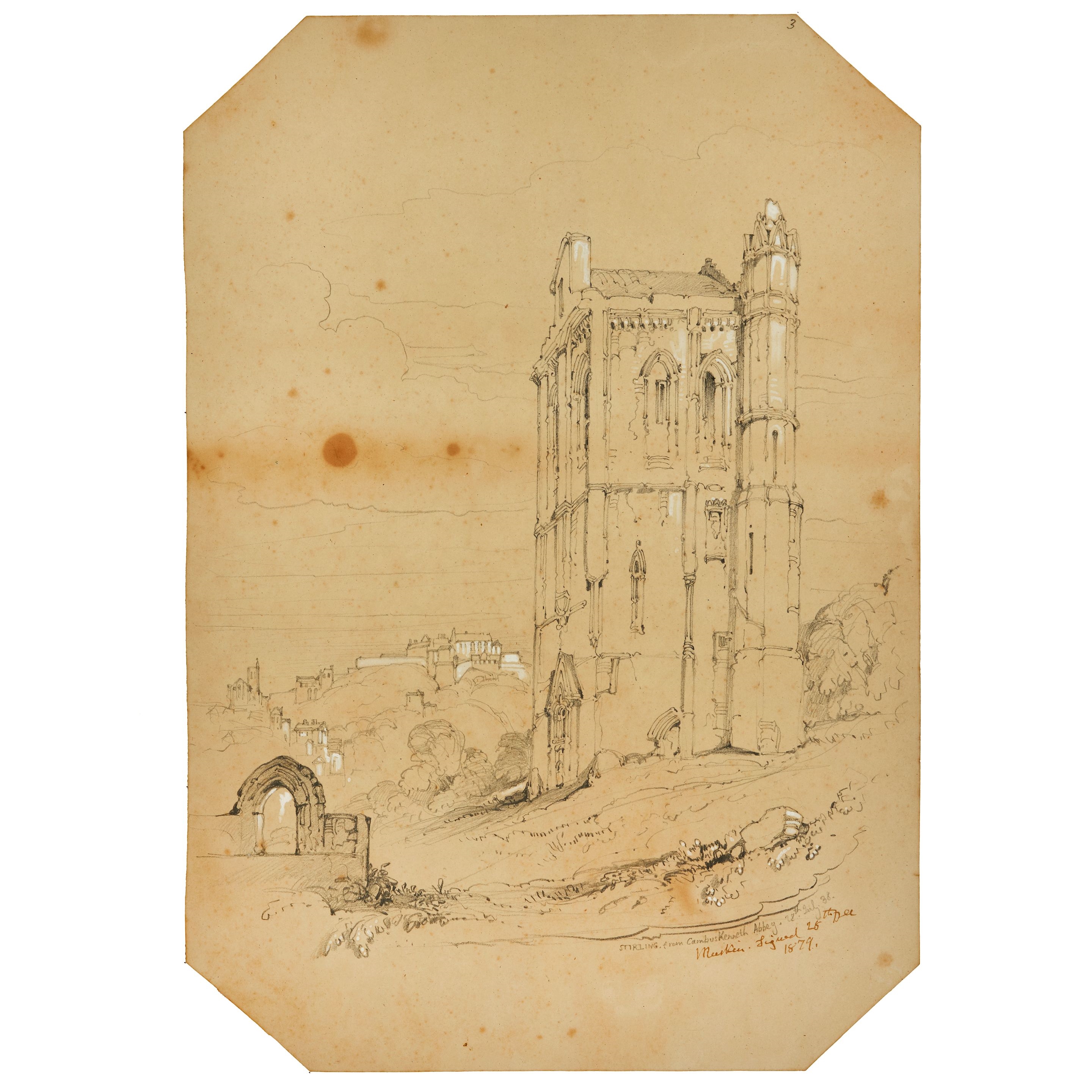 Ruskin John | Stirling from Cambus Kenneth Abbey (Circa 28) | Compare ...