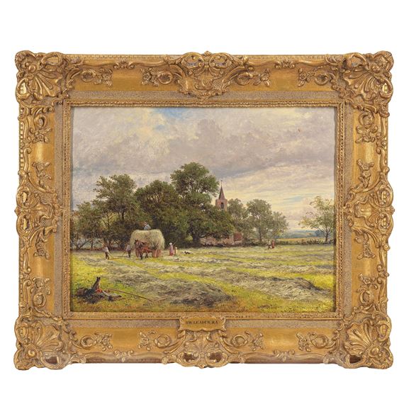 Benjamin Williams Leader | Haymaking (1866) | MutualArt