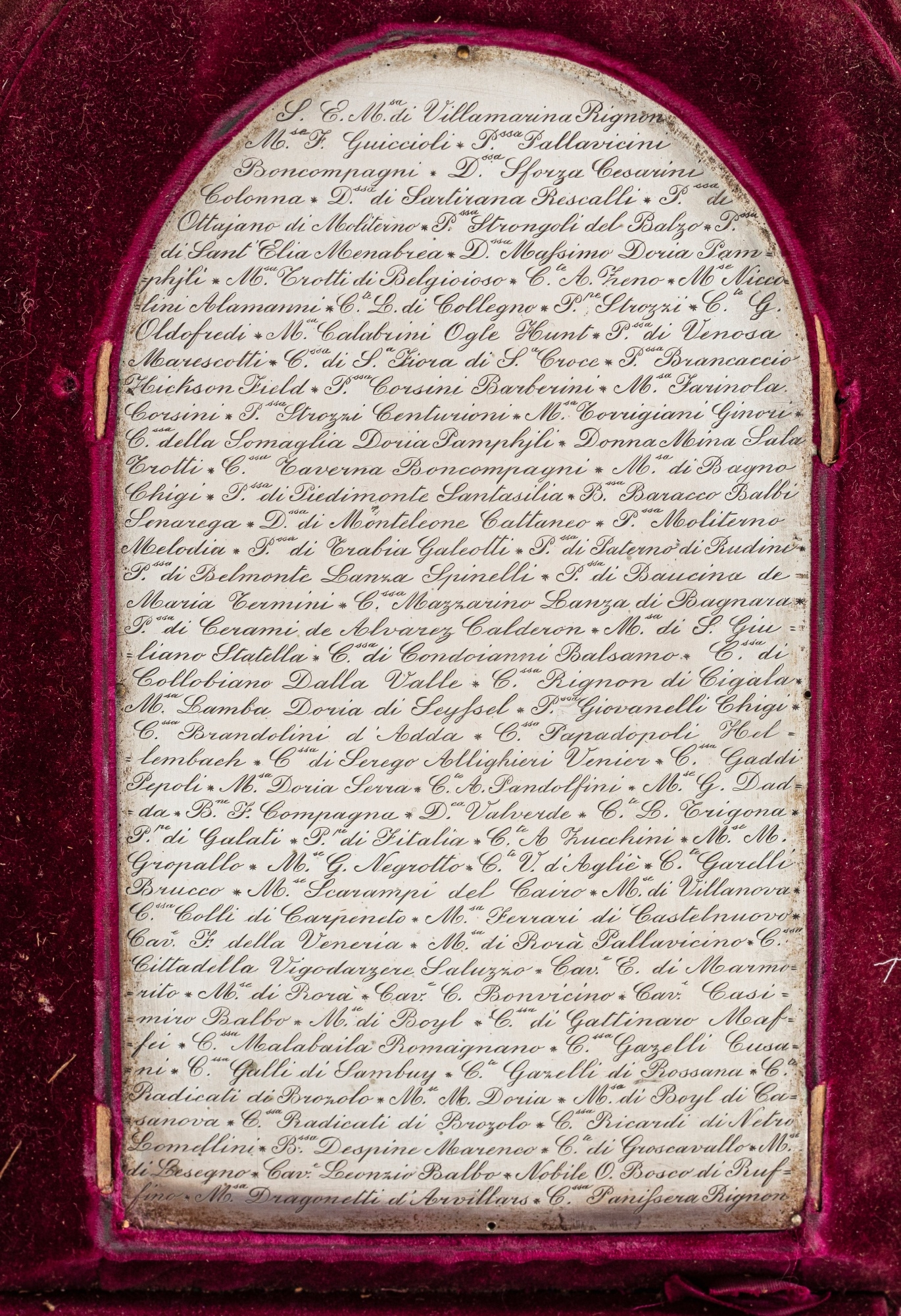 Raffaello Sanzio | An Italian gold, parcel-gilt, lapis-lazuli and rubies kiss of charity, signed ...