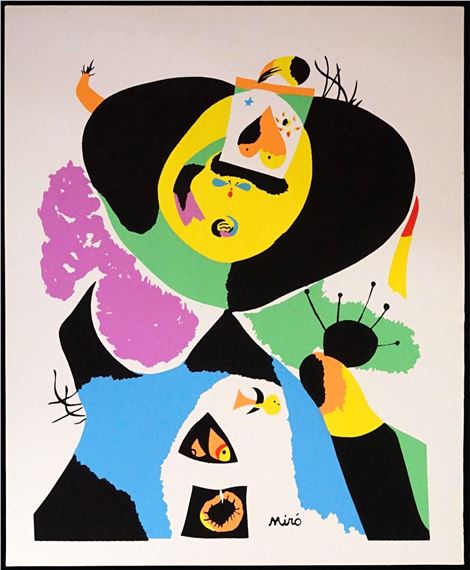 Miró Joan | Joan Miro Exhibition Poster - Portrait | Compare similar ...