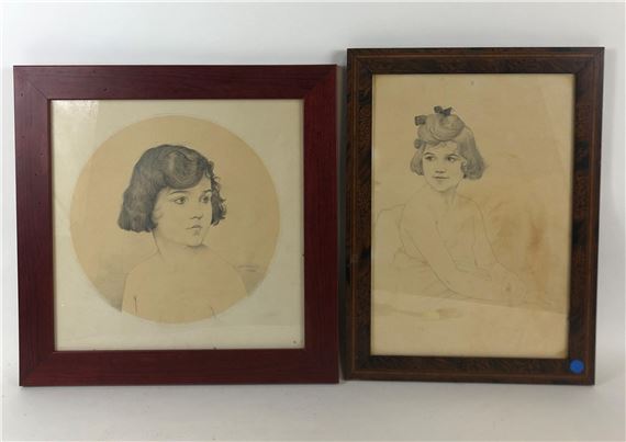 Jean Georges Simon | Portraits de jeunes filles (1922) | MutualArt