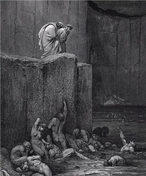 Gustave Doré | The Punishment Of Flatterers (1880) | MutualArt