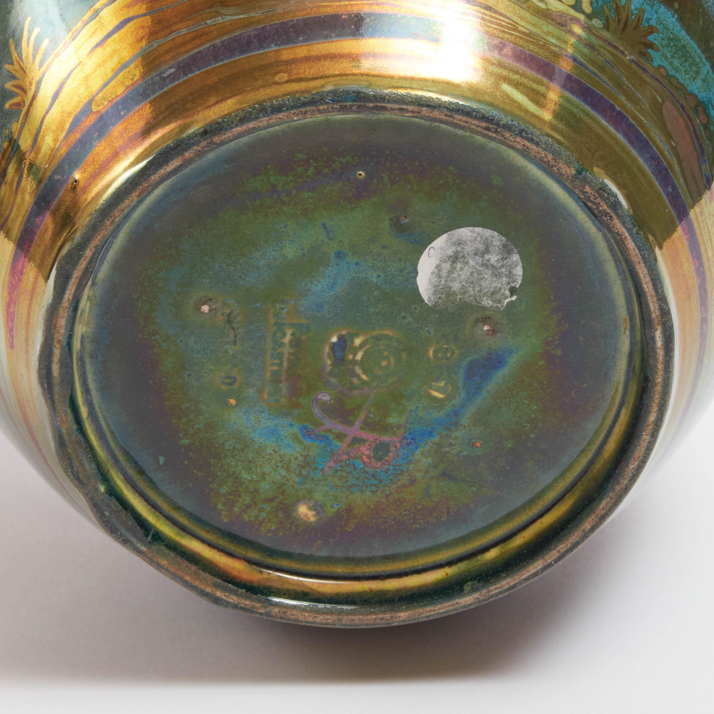 Richard Joyce | Pilkington's Royal Lancastrian Lustre Fish Vase (1914 ...