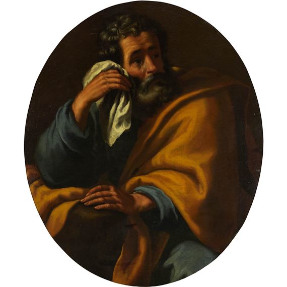 Italian School, 17th Century | ST. PETER WEEPING (17th Century) | MutualArt