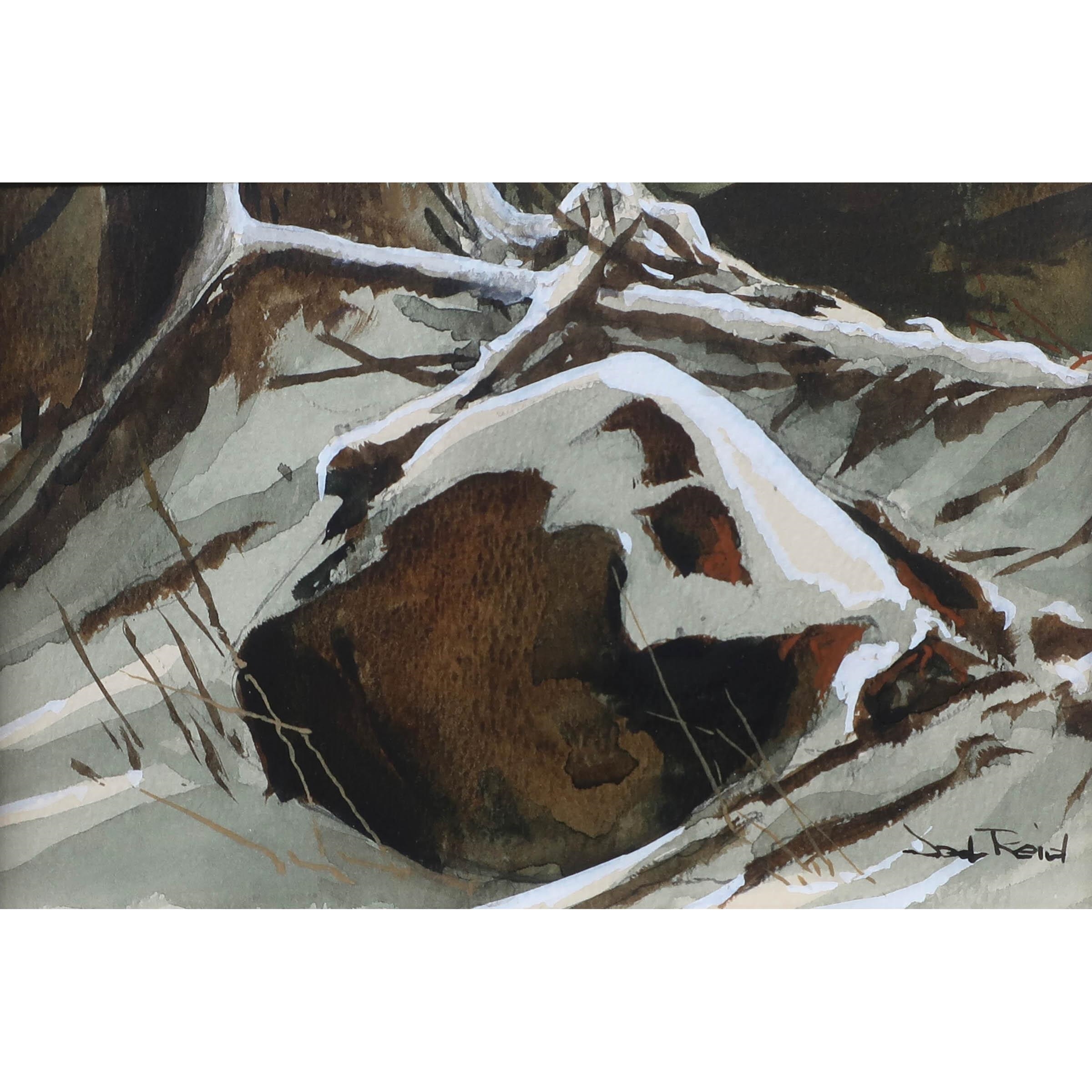 Jack Henry Reid | PEEKING THROUGH; SKI-TRAIL; BARN AND TREE STUDY ...