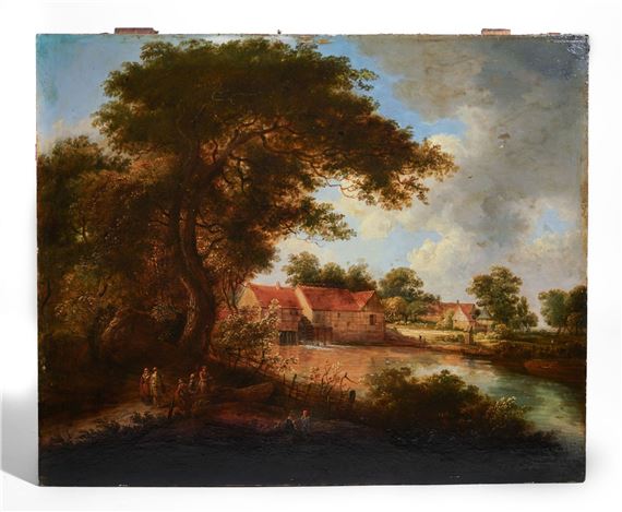 Meindert Hobbema | Landscape with mills (1660) | MutualArt