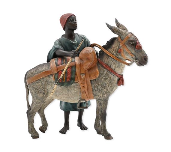 Franz Xaver Bergmann | Figure with Donkey | MutualArt
