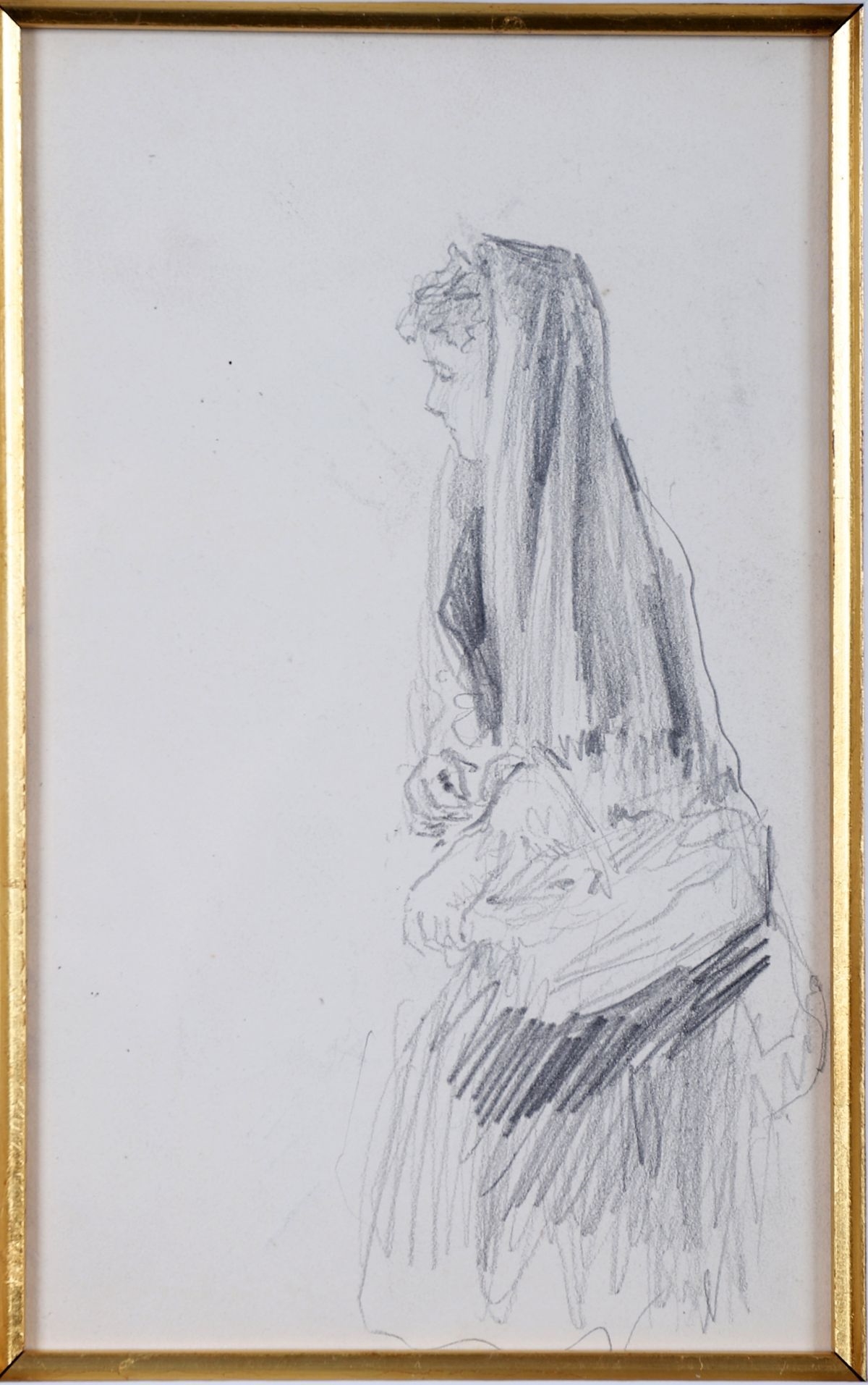John Butler Yeats | Portrait of a Lady with Shawl | MutualArt