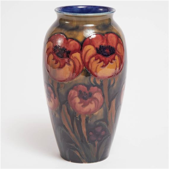 William Moorcroft | Moorcroft Poppy Vase (Circa 1920) | MutualArt