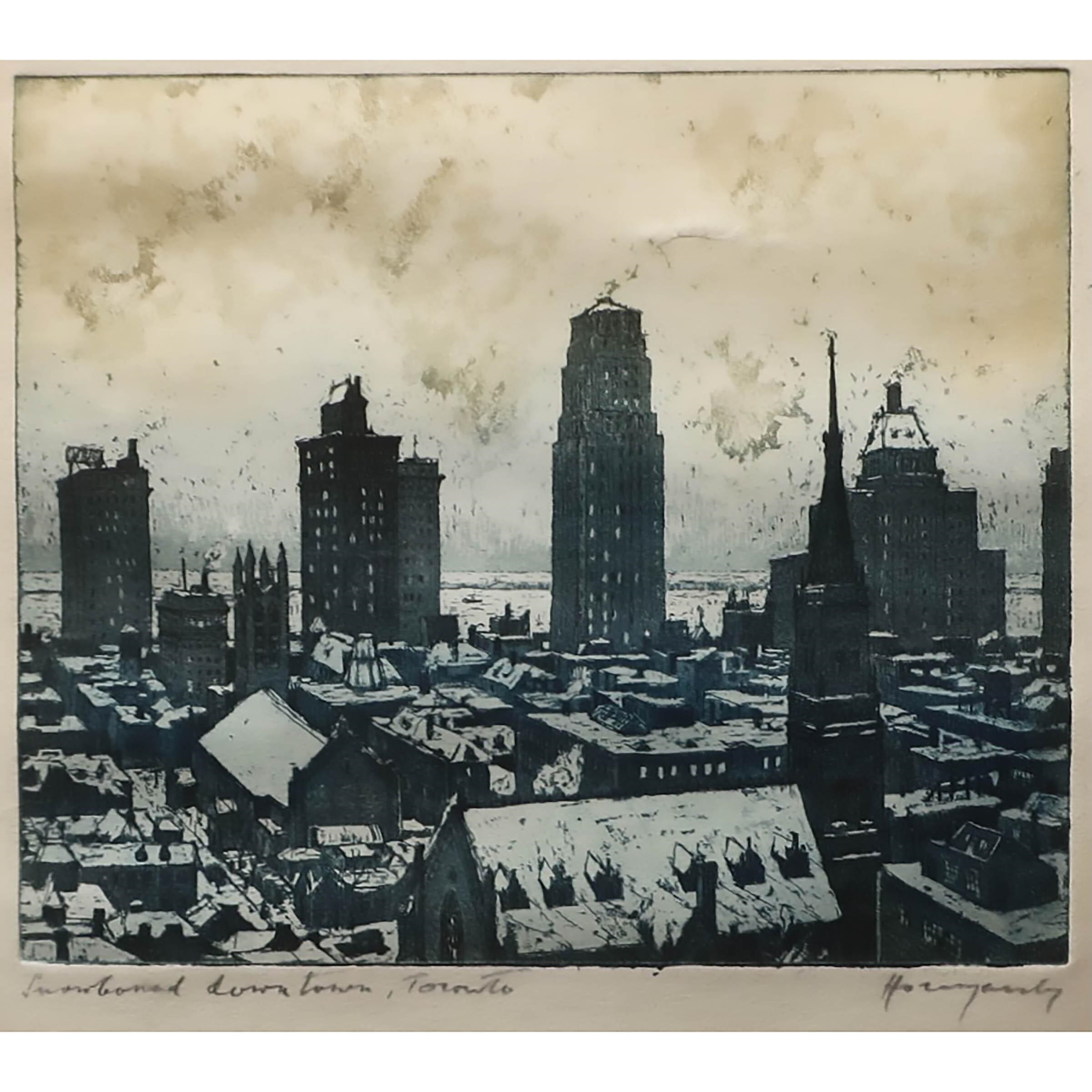 Nicholas Hornyansky | SNOWBOUND DOWNTOWN, TORONTO | MutualArt