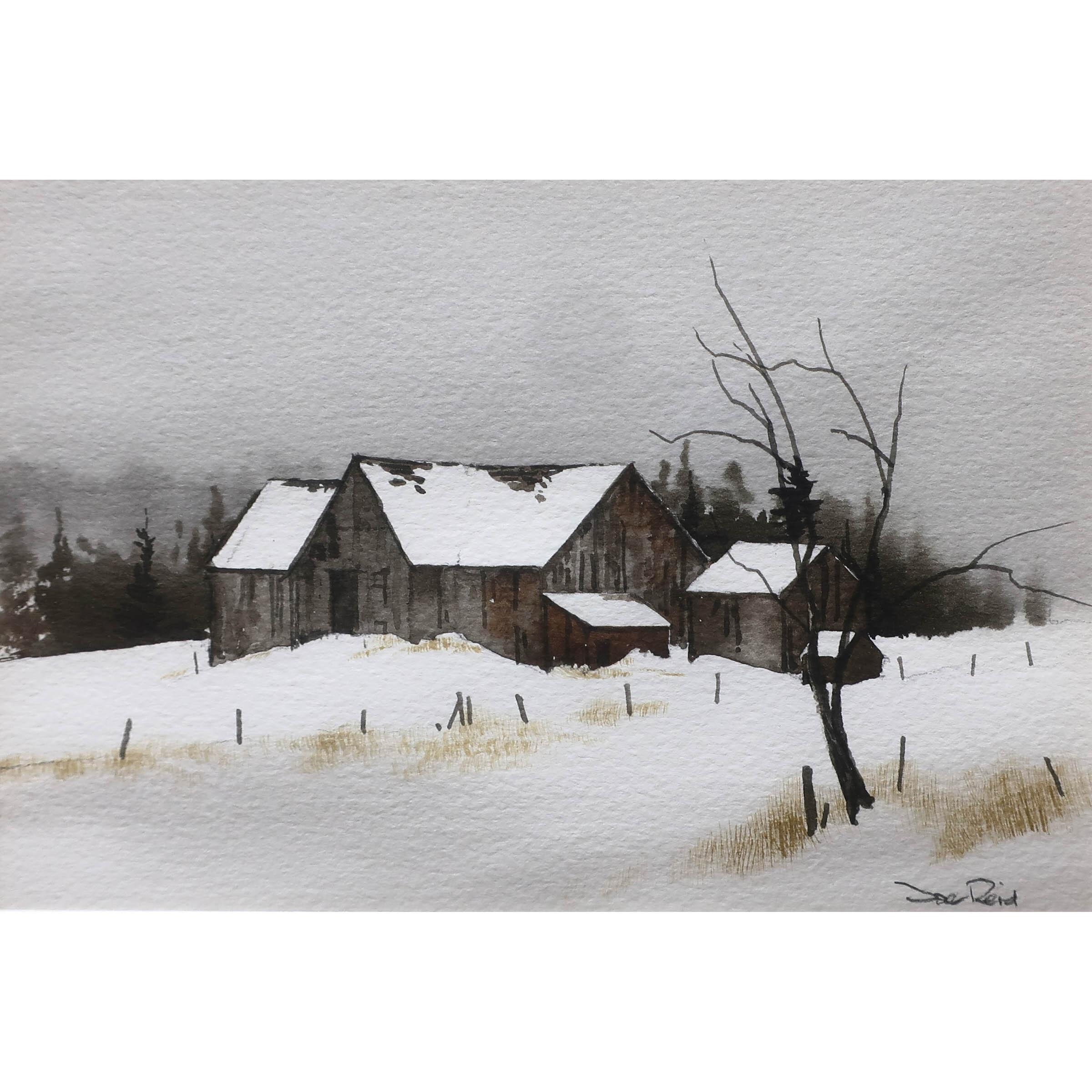 Jack Henry Reid | PEEKING THROUGH; SKI-TRAIL; BARN AND TREE STUDY ...