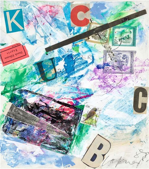 László Lakner | Homage a Lajos Kassák (1988) | MutualArt
