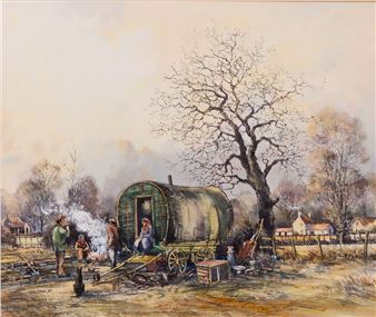 John Freeman | Gypsy Encampment (1980) | MutualArt