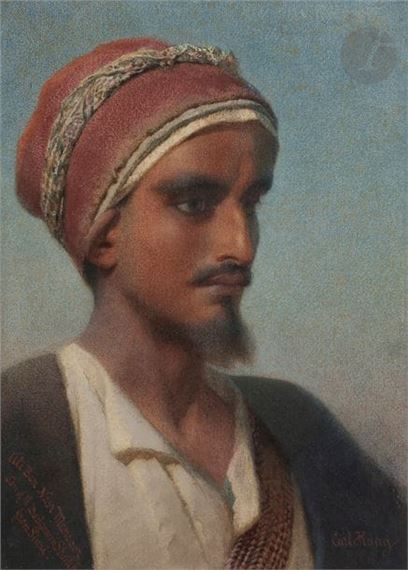 Carl Haag | Portrait of Ali Ben Nasr Mansour (1858) | MutualArt