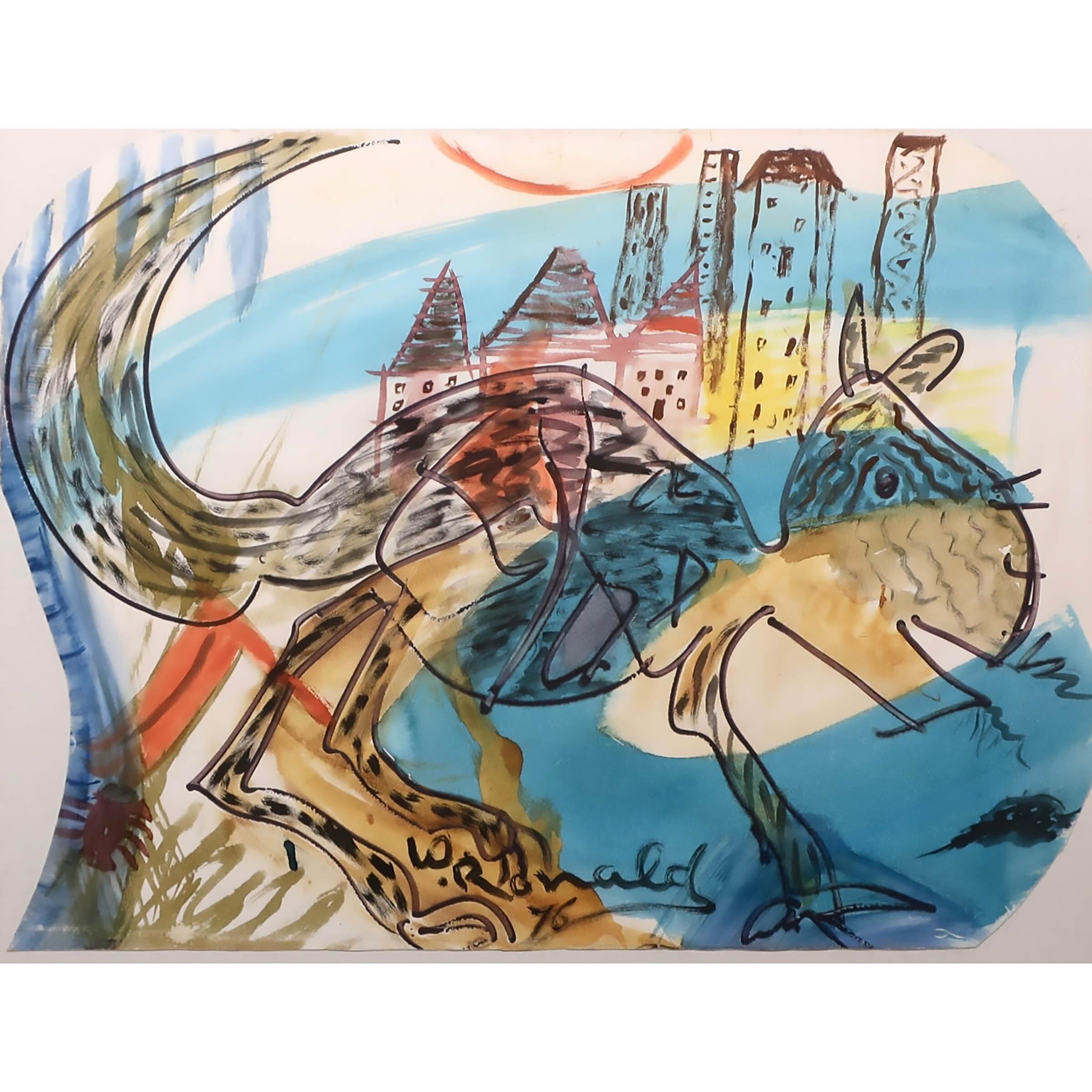 William Ronald | UNTITLED (GODZILLA (76) | MutualArt
