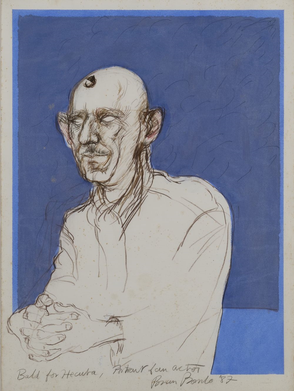 Brian Bourke | BALD FOR HECUBA, PORTRAIT OF AN ACTOR (87) | MutualArt