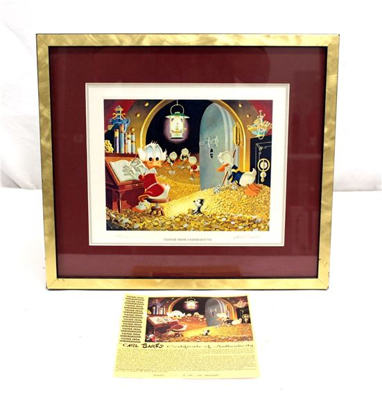 Carl Barks | Visitor From Underground | MutualArt