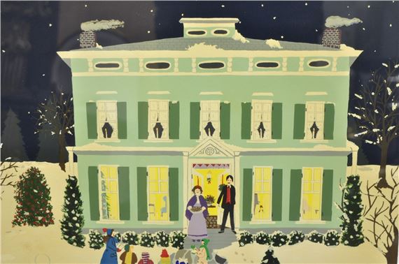 Jane Currie Clark | Christmas Carolers Art (Circa 1980s) | MutualArt