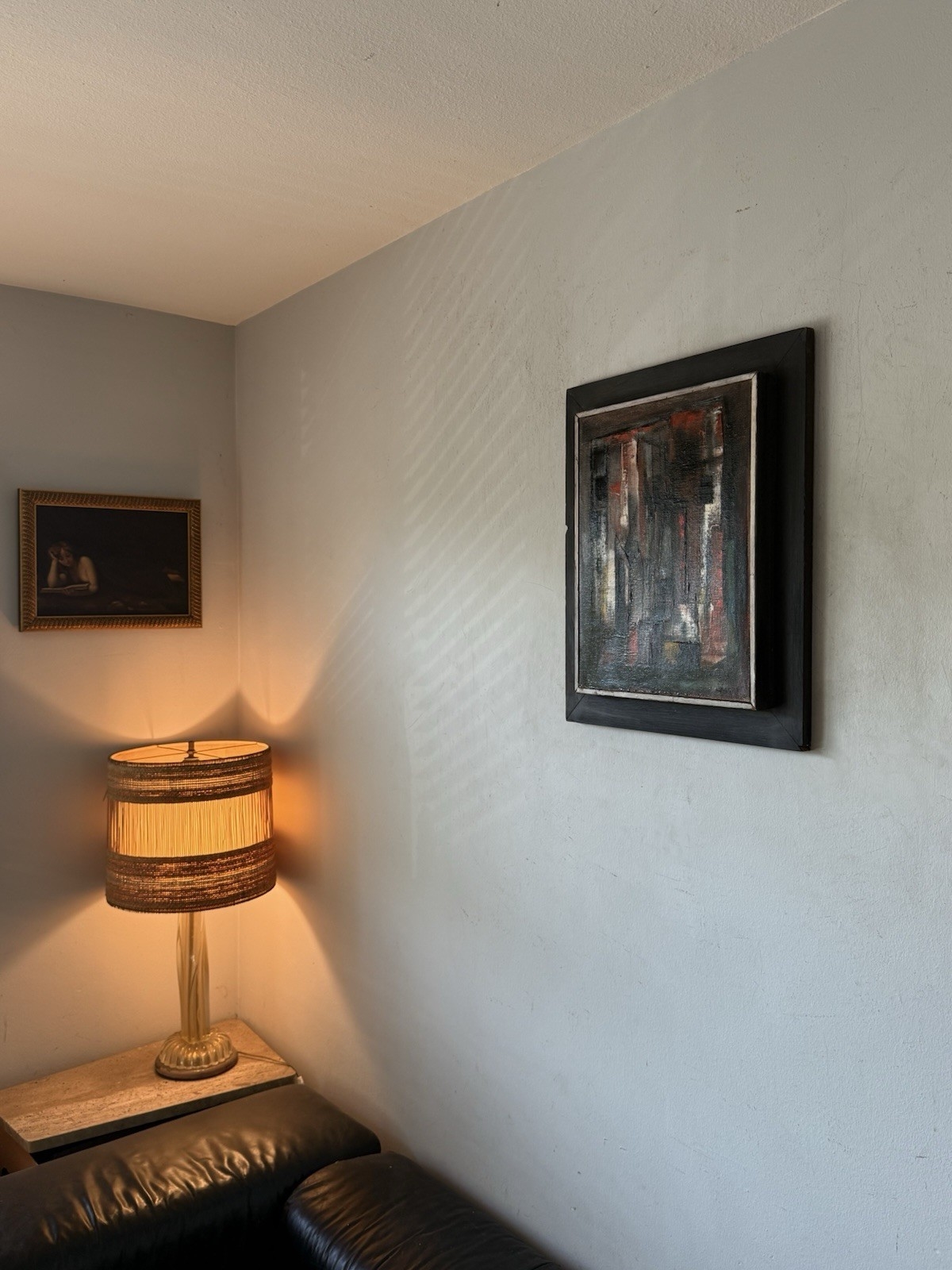 Gordon Wagner | ANTIQUE MODERN ABSTRACT OIL PAINTING OLD CUBIST CUBISM ...