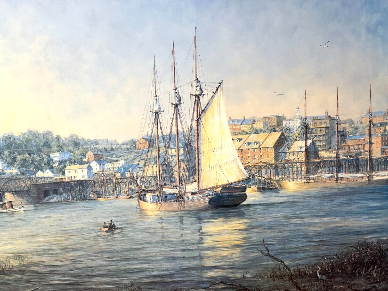 Paul McGehee | Old Georgetown on the Potomac (1986) | MutualArt